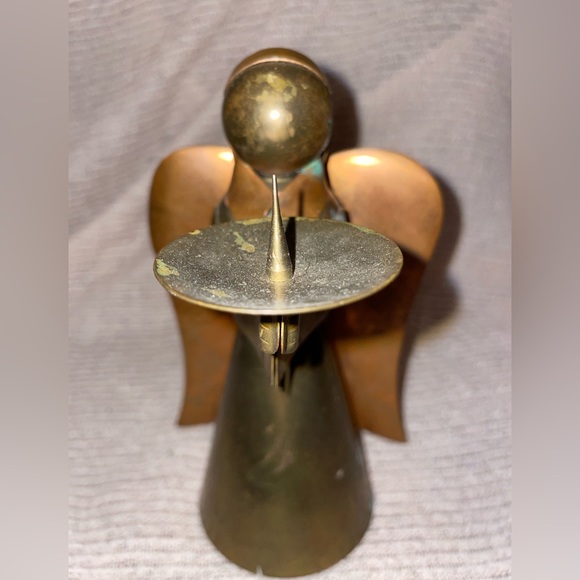 Accents | Vintage Brass And Copper Angel Candle Holder | Poshmark